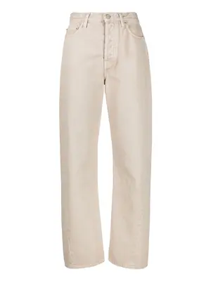 TOTEME Twisted Seam Straight-leg Jeans - Neutrals