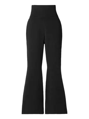 Stella McCartney Stretch-knit Flared Pants - Black