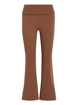 Stella McCartney Stretch-knit Flared Pants - Brown