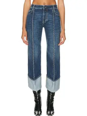 Bottega Veneta Medium Indigo Straight Leg Jeans - Mid Blue