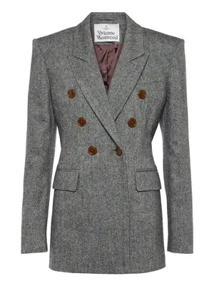 VIVIENNE WESTWOOD Wool-blend Blazer - Grey