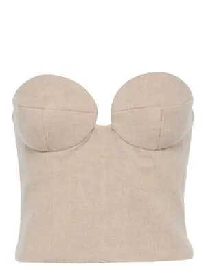 MAGDA BUTRYM Magda Butrym Cashmere Bustier