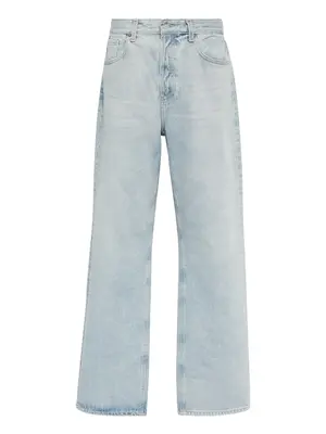 Ag X Emrata Clove Mid-rise Jeans - Blue