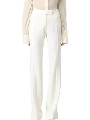TOM FORD Tom Ford Wool Flared Pants White