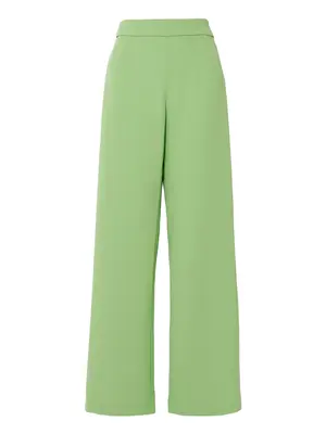 Dries Van Noten Crepe Straight-leg Trousers - Green