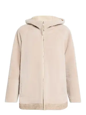 Gorski Gorski Reversible Shearling Lamb Parka Jacket Beige