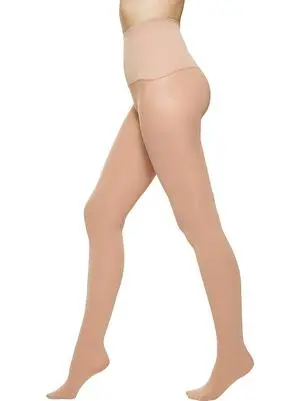 Hue Yoga Waist Tights - Natural