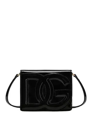 Dolce & Gabbana Patent-leather Crossbody Bag - Black