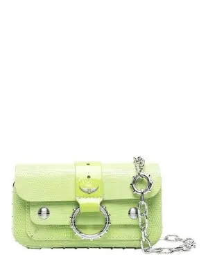 Zadig&Voltaire Kate Lizard-embossed Leather Mini Bag - Green