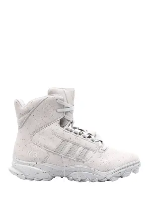 Y3 Gsg9 Fringed Leather Sneakers - Grey