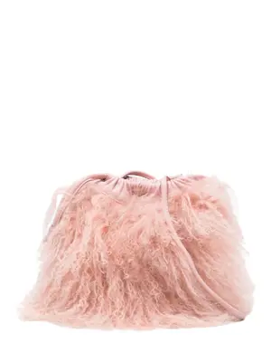 Zadig&Voltaire Rock To Go Frenzy Shearling Bucket Bag - Pink
