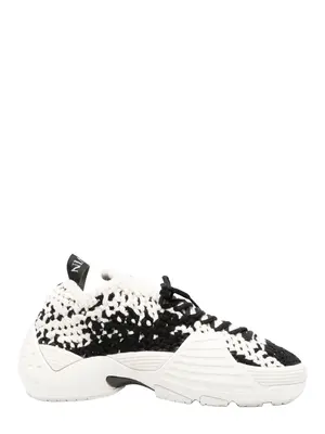 LANVIN Lanvin Flash-X Crochet-Knit Sneakers