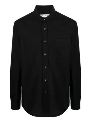 Our Legacy Long-sleeve Silk Shirt - Black