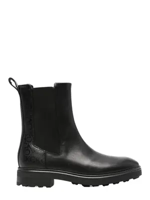 Calvin Klein Cleat 40mm Leather Boots - Black