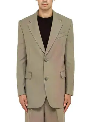 Ami Single-breasted Virgin-wool Blazer - Neutrals
