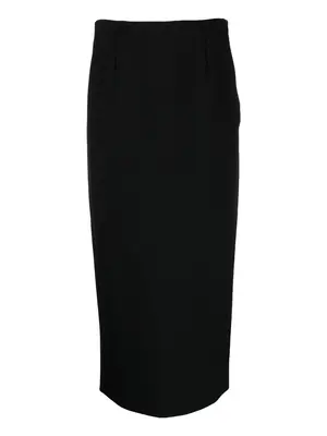 Emporio Armani High-waisted Straight Skirt - Black