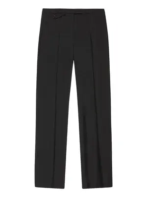 Bally Pressed-crease Mohair Trousers - Black