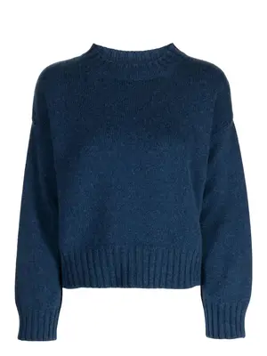 Pringle Of Scotland Cropped Cashmere Jumper - Blue