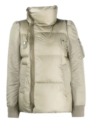 Sacai High-neck Padded Jacket - Green