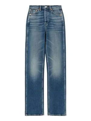 RE/DONE 90s High-rise Straight-leg Jeans - Blue