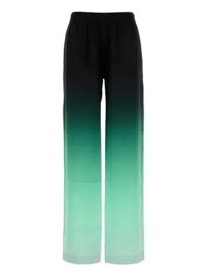 Casablanca Embroidered Wide-Leg Pants Printed