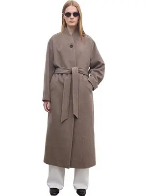 HOUSE OF DAGMAR Cameron Cocoon Coat - Nocciola