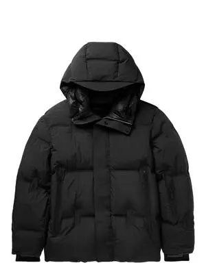 Zegna Quilted Shell Hooded Down Ski Jacket - Black