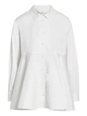 Co Fluted Cotton-poplin Shirt - White