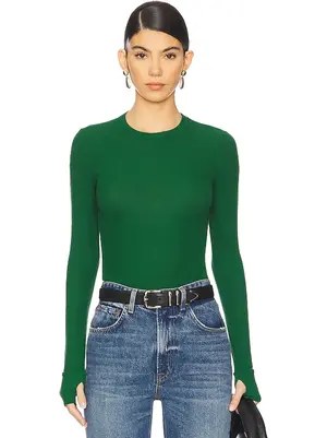 Michael Lauren Alick Long Sleeve Tee Verde