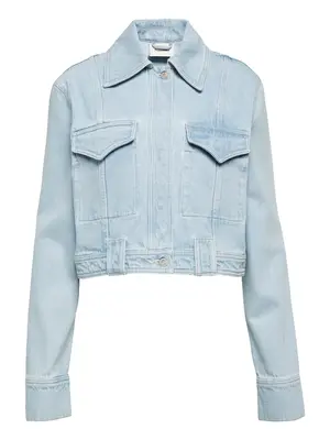 Nanushka Verena Denim Trucker Jacket - Blue