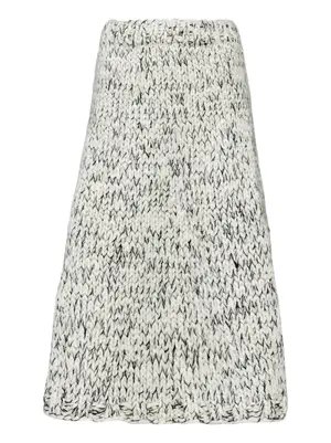 JOSEPH Wool-blend Midi Skirt - Grey