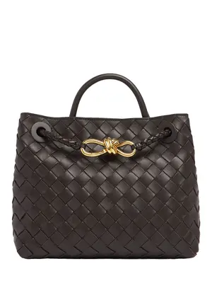 Bottega Veneta BOTTEGA VENETA Andiamo Leather Top Handle Bag Fondant
