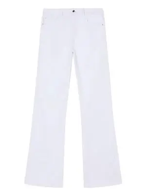 Emporio Armani J47 Mid-rise Flared-hem Jeans - White