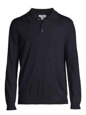 REISS Trafford Polo Sweater Navy