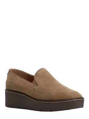 DONALD PLINER Wallis Platform Wedge Loafer - Biscotti