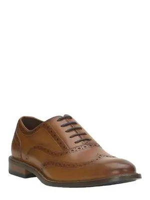 Vince Camuto Lazzarp Leather Oxford Shoe - Cognac/brown