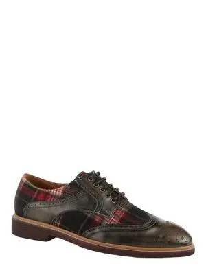 SPRING STEP SHOES Thavo Plaid Derby - Grey Multi