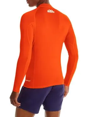 Sundek Regular Fit Long Sleeve Rash Guard - Flash Orange