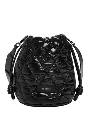 Moncler Quilted Bucket Bag - Black
