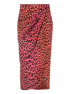 Zadig&Voltaire Jamelia Leopard-print Skirt - Pink