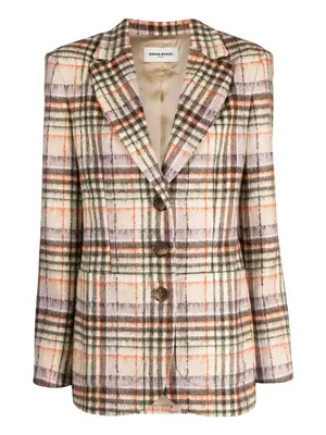 SONIA RYKIEL PARIS Sonia Rykiel Check-Pattern Blazer