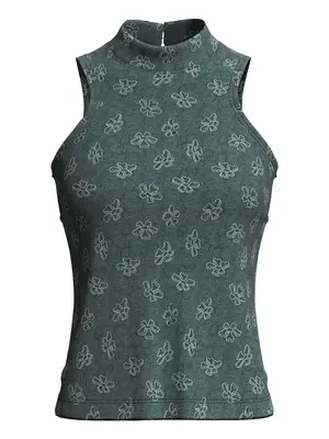 MARGHERITA MACCAPANI Kendra Monogram-jacquard Top - Green