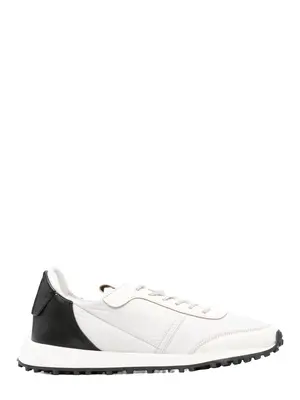 BUTTERO® Two-tone Panelled Sneakers - White