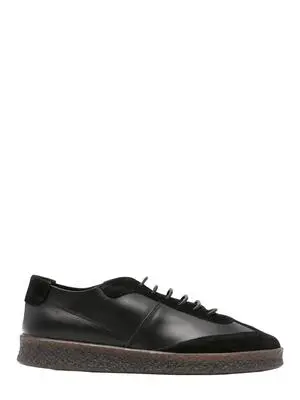 BUTTERO® Logo-embossed Leather Derby Shoes - Black