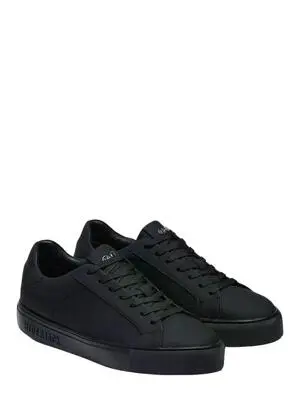 HIDE&JACK Essence Crocodile-embossed Leather Sneakers - Black