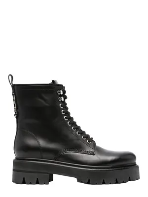 Dsquared2 Icon Clubbing Combat Boots - Black
