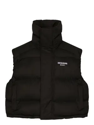 Dolce & Gabbana Logo-embroidered Padded Gilet - Black
