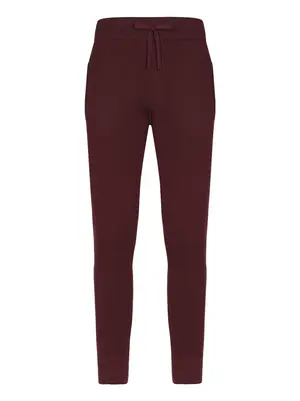 Dolce & Gabbana Virgin Wool-silk Tapered Trousers - Red