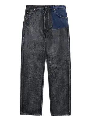 MAISON MARGIELA Panelled Straight-leg Jeans - Grey