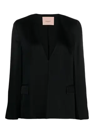 TWINSET TWINSET Side-Slit Blazer Black